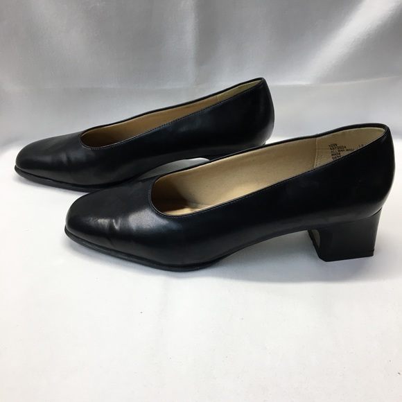 Comfort First | Shoes | Leann Style Comfort First Black Low Heels ...